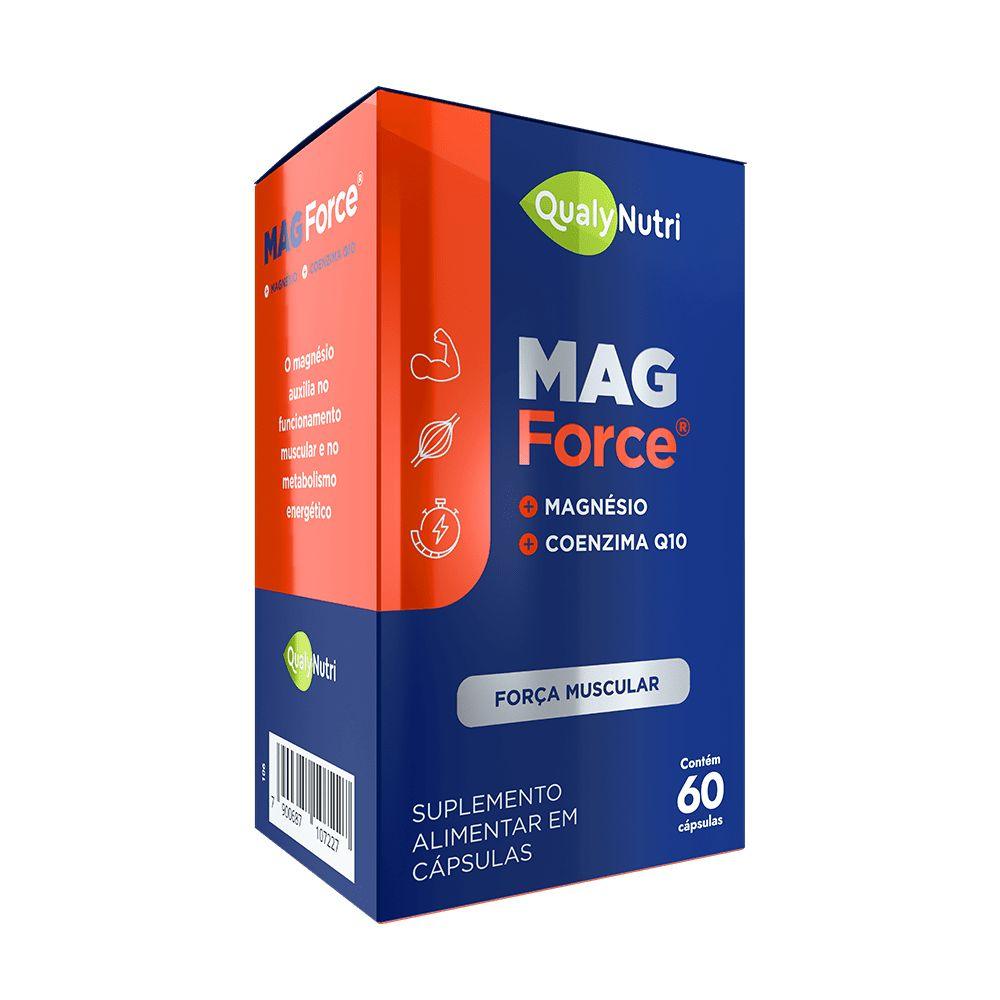 Mag Force 600mg 60 Cápsulas Qualynutri - Suplemento para Saúde ...